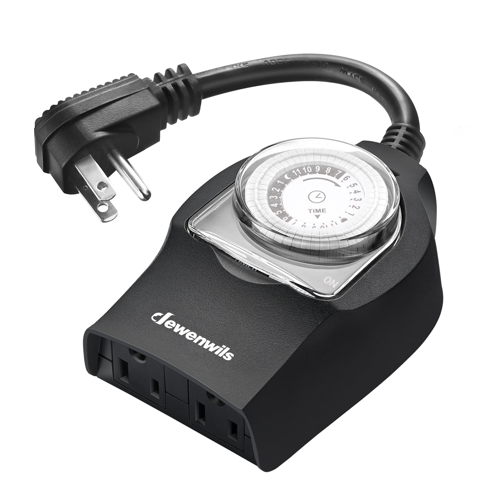 DEWENWILS 24 Hour Programmable Digital Timer Outlet Plug In Outlet DEWENWILS 24 Hour Programmable Digital Timer Outlet Plug In Outlet