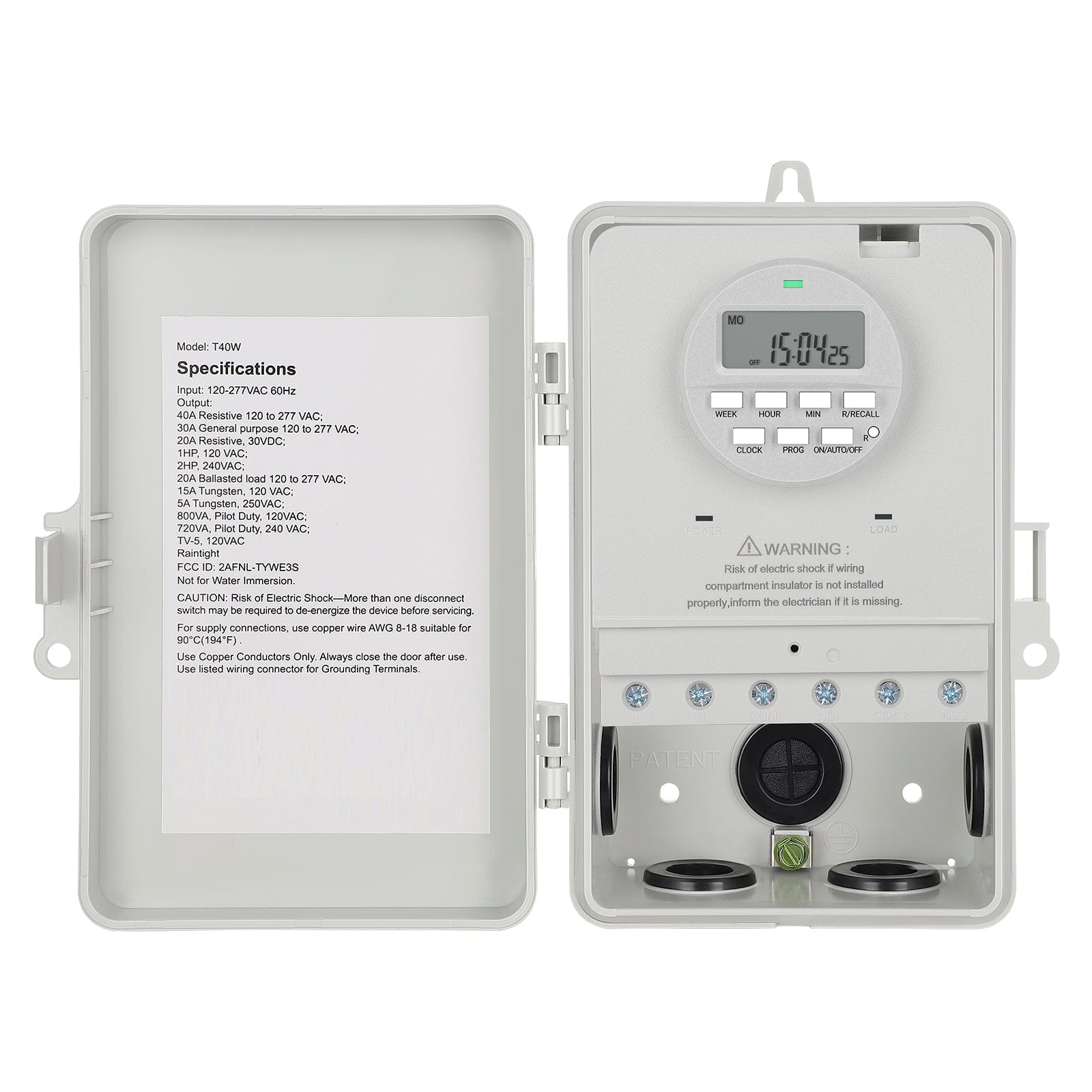 Dewenwils Swimming Pool Timer, 7-Day 20 On/Off Pool Timer Switch, Swimming Pool Motor Timers