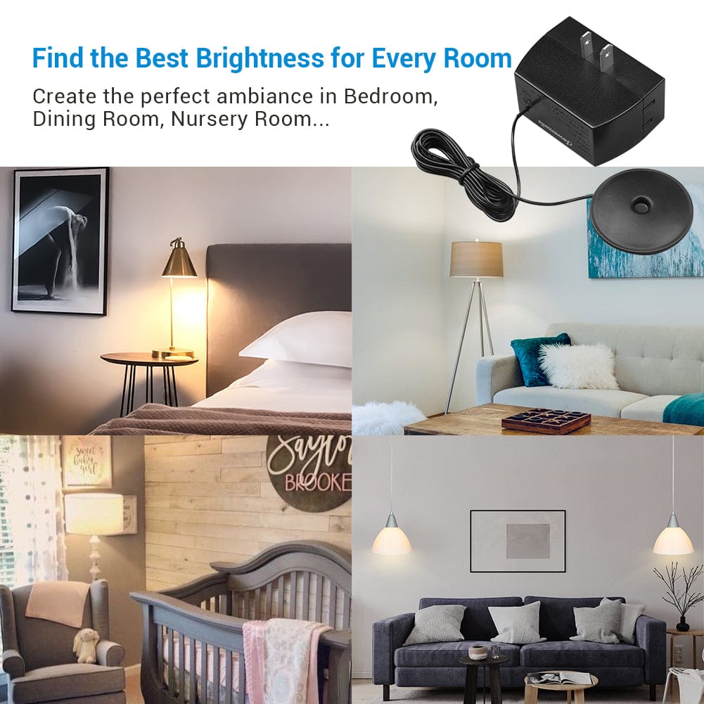 DEWENWILS Touch Dimmer Switch, Touch Pad Control with 3 Levels of ...