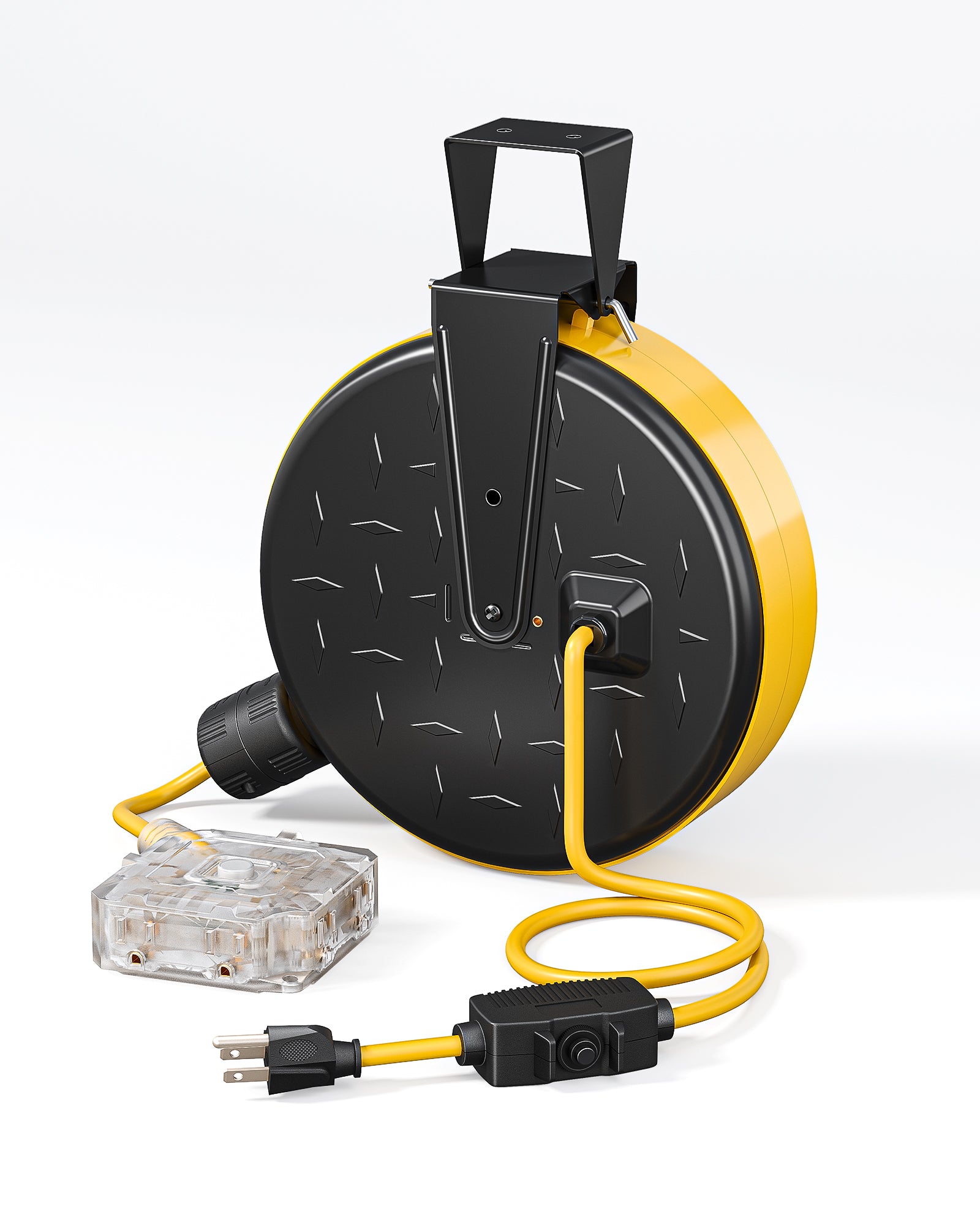 DEWENWILS 30 Ft Retractable Extension Cord Reel, Ceiling/Wall Mount 16/ ...