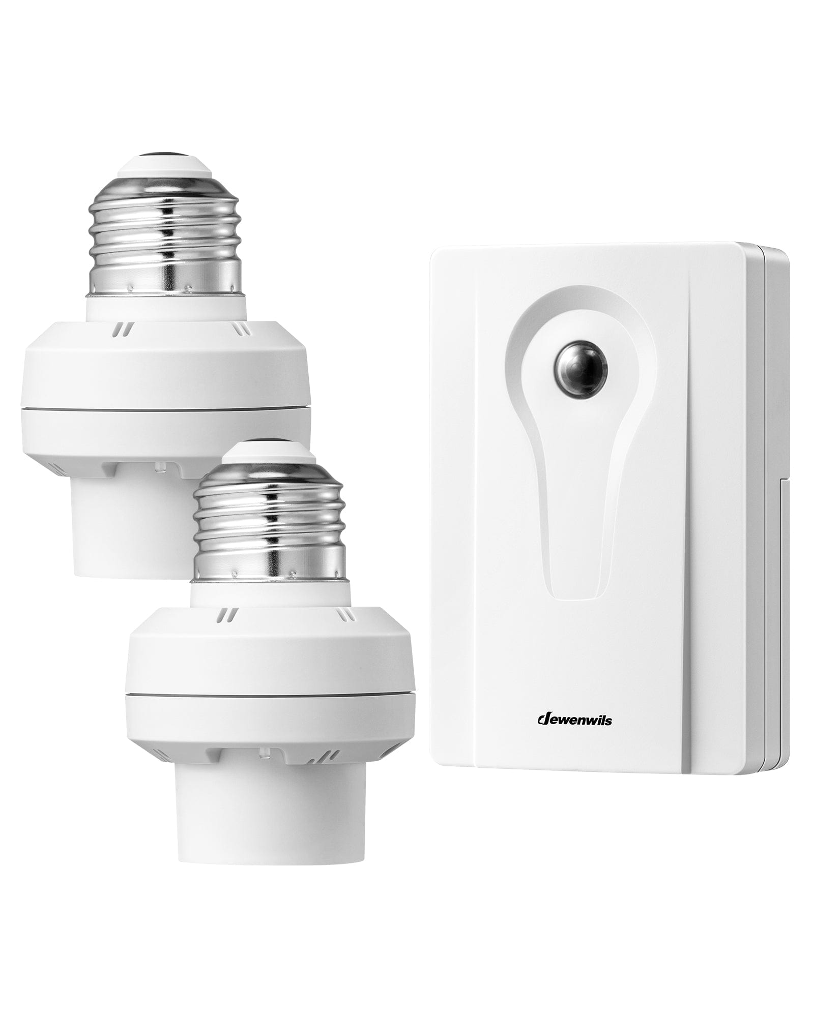 DEWENWILS Light Sensor Socket, Automatic Dusk to Dawn, 50M Range, E26 ...