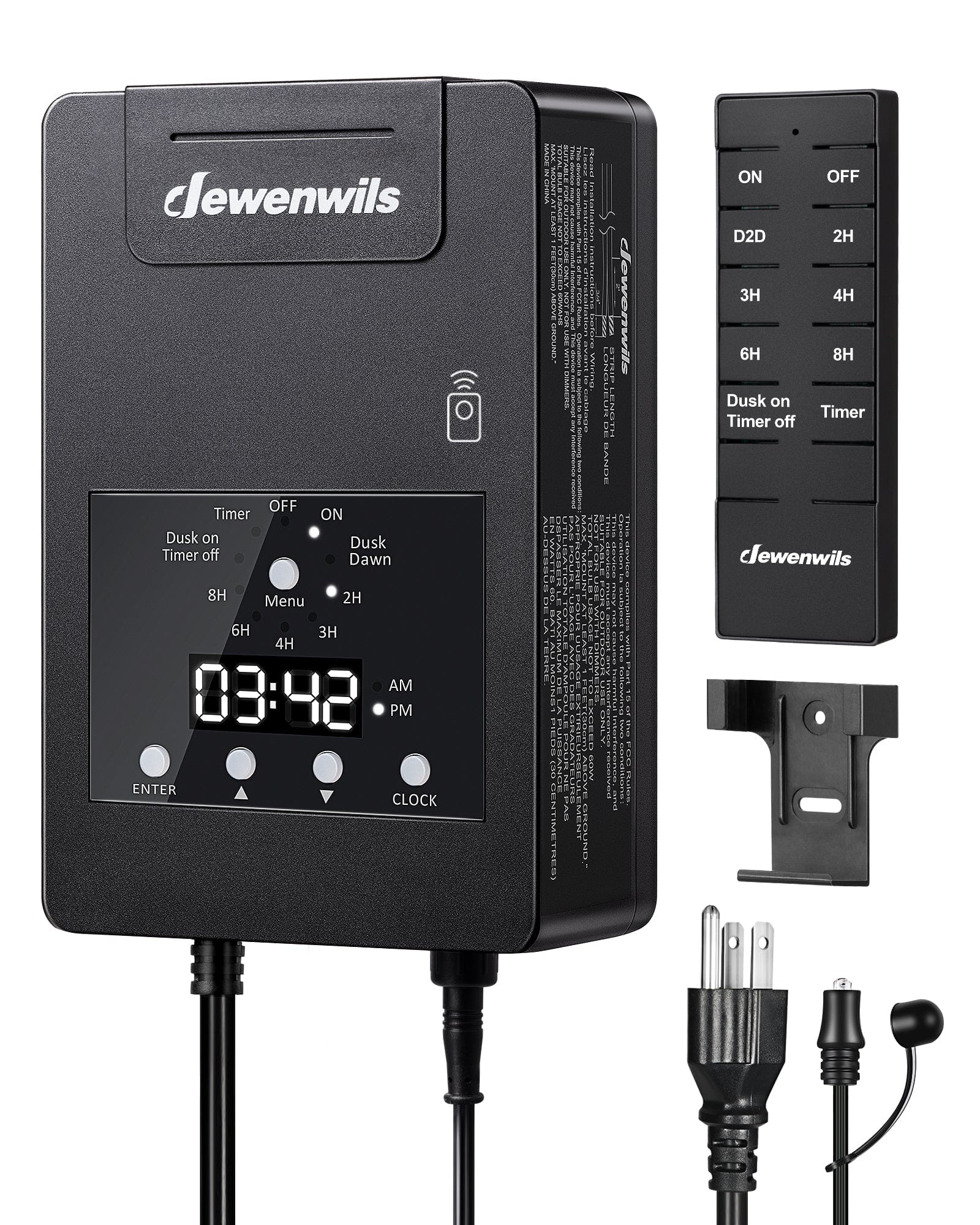 DEWENWILS 120W Low Voltage Landscape Transformer with Remote Control ...
