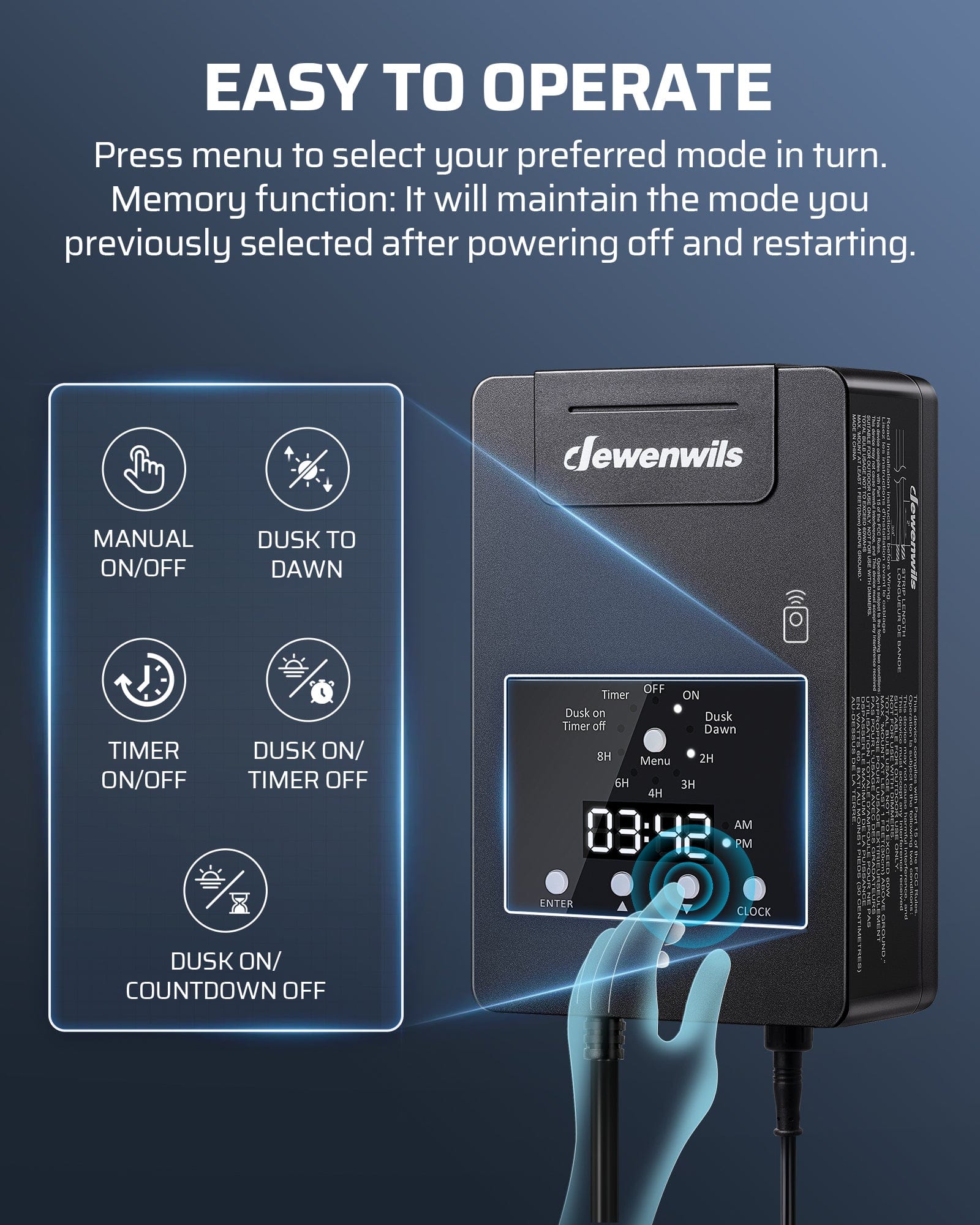 DEWENWILS 120W Low Voltage Landscape Transformer with Remote Control ...
