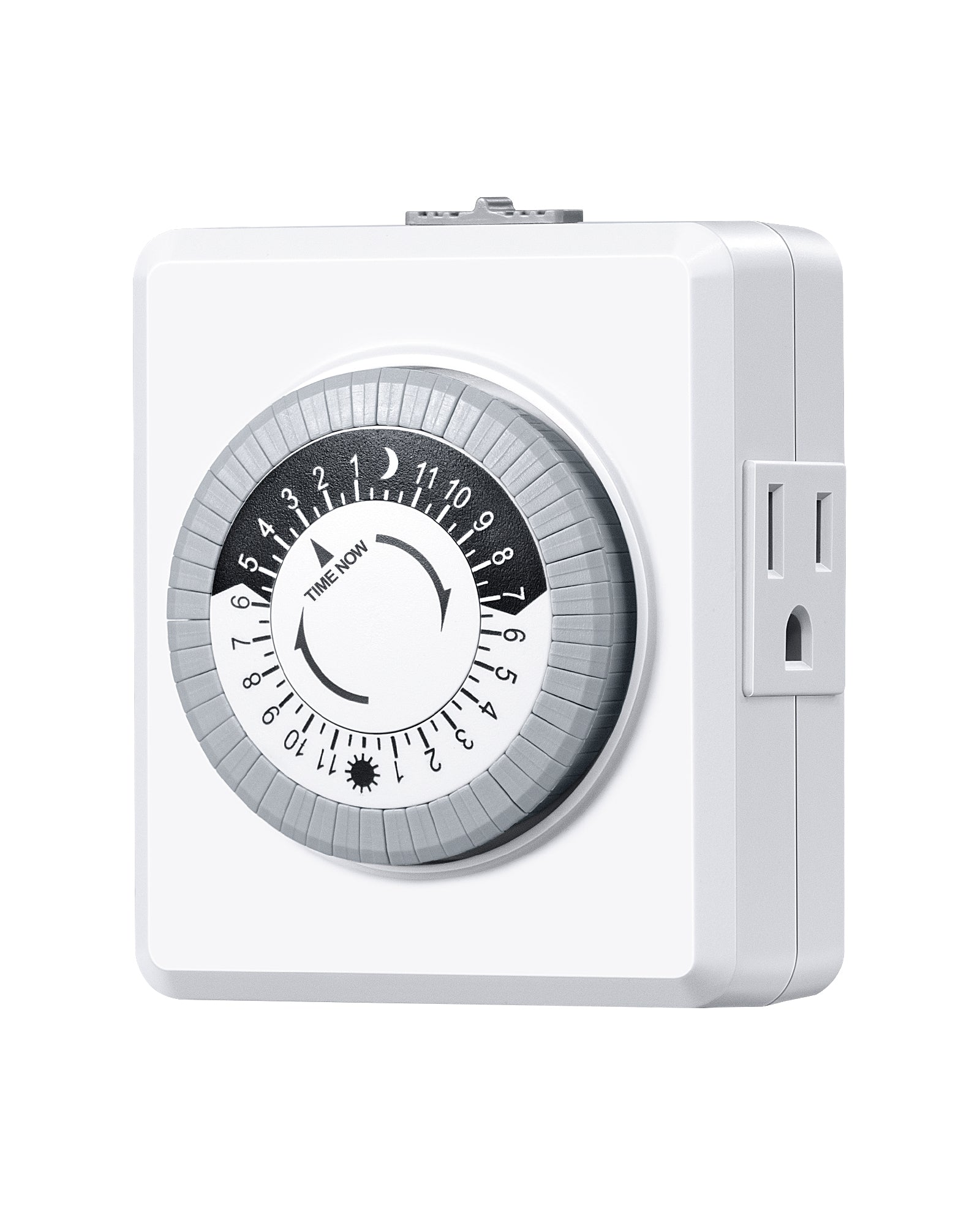 DEWENWILS 24 Hour Cycle Plug-in Mechanical Timer, Indoor Timer for ...