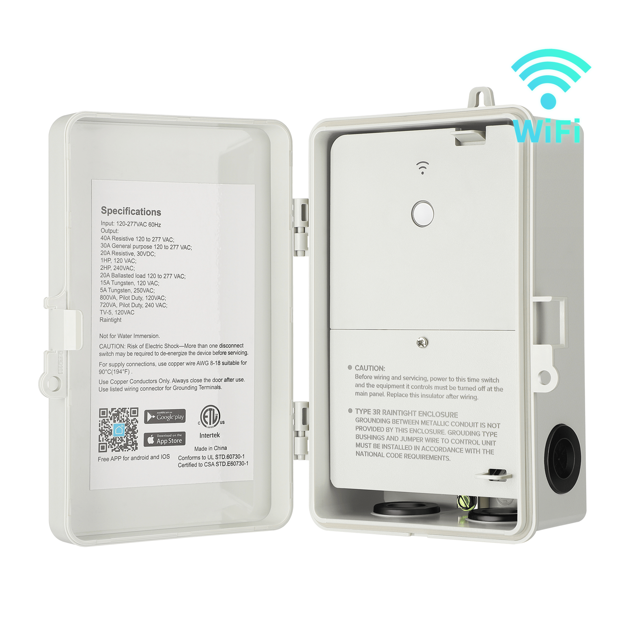 DEWENWILS WiFi Pool Pump Timer Box, Heavy Duty 40A 120-277 VAC 2HP for ...