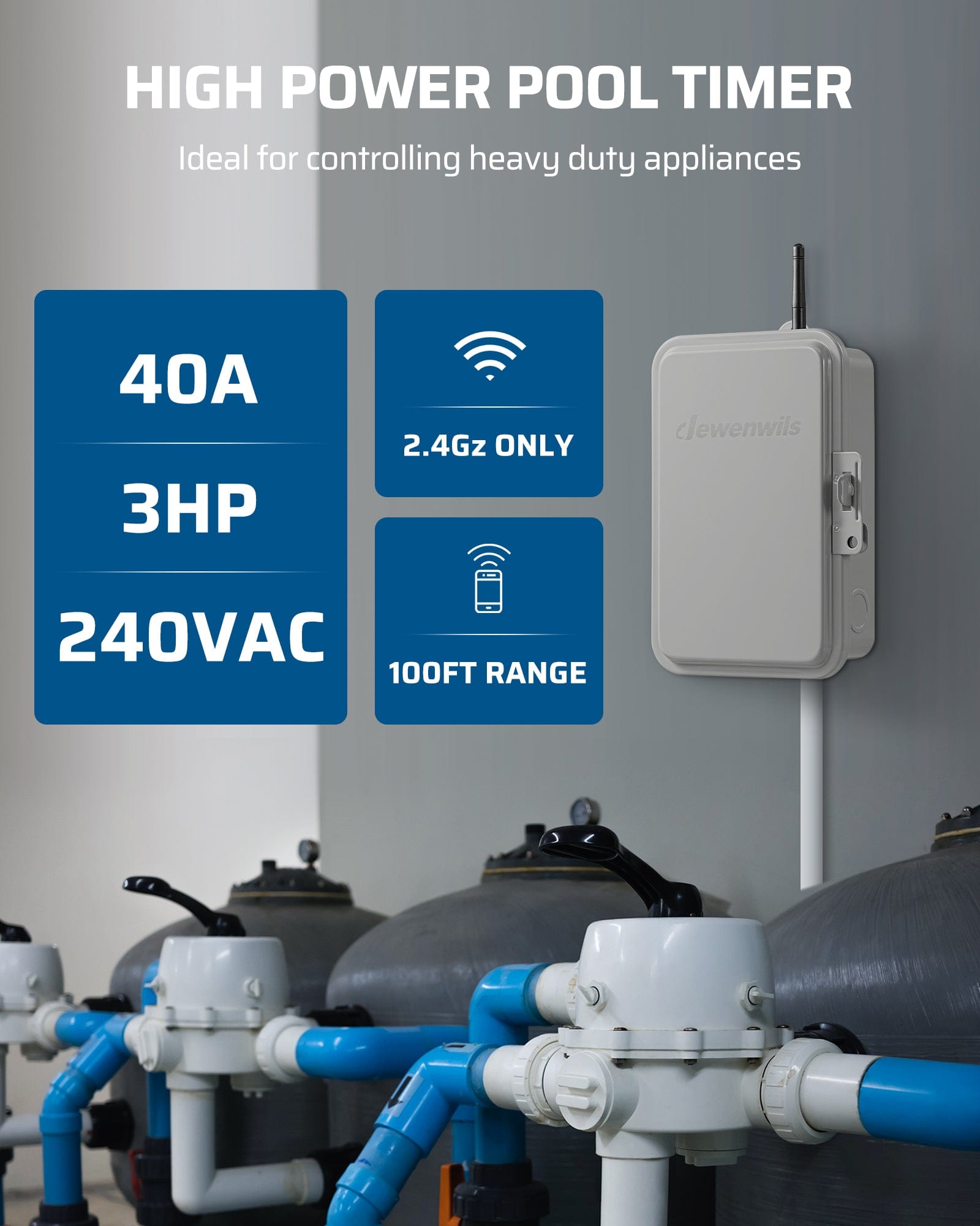 DEWENWILS | WiFi Pool Pump Timer