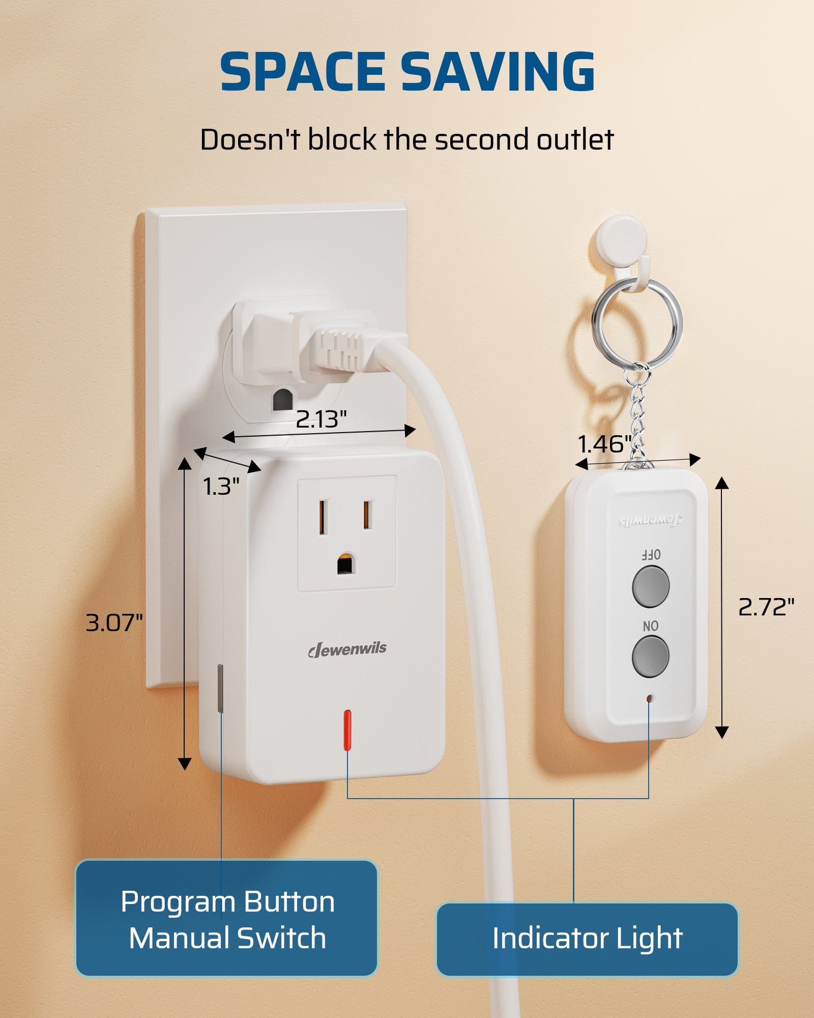 DEWENWILS Indoor Remote Control Outlet, Expandable Remote Light Switch ...
