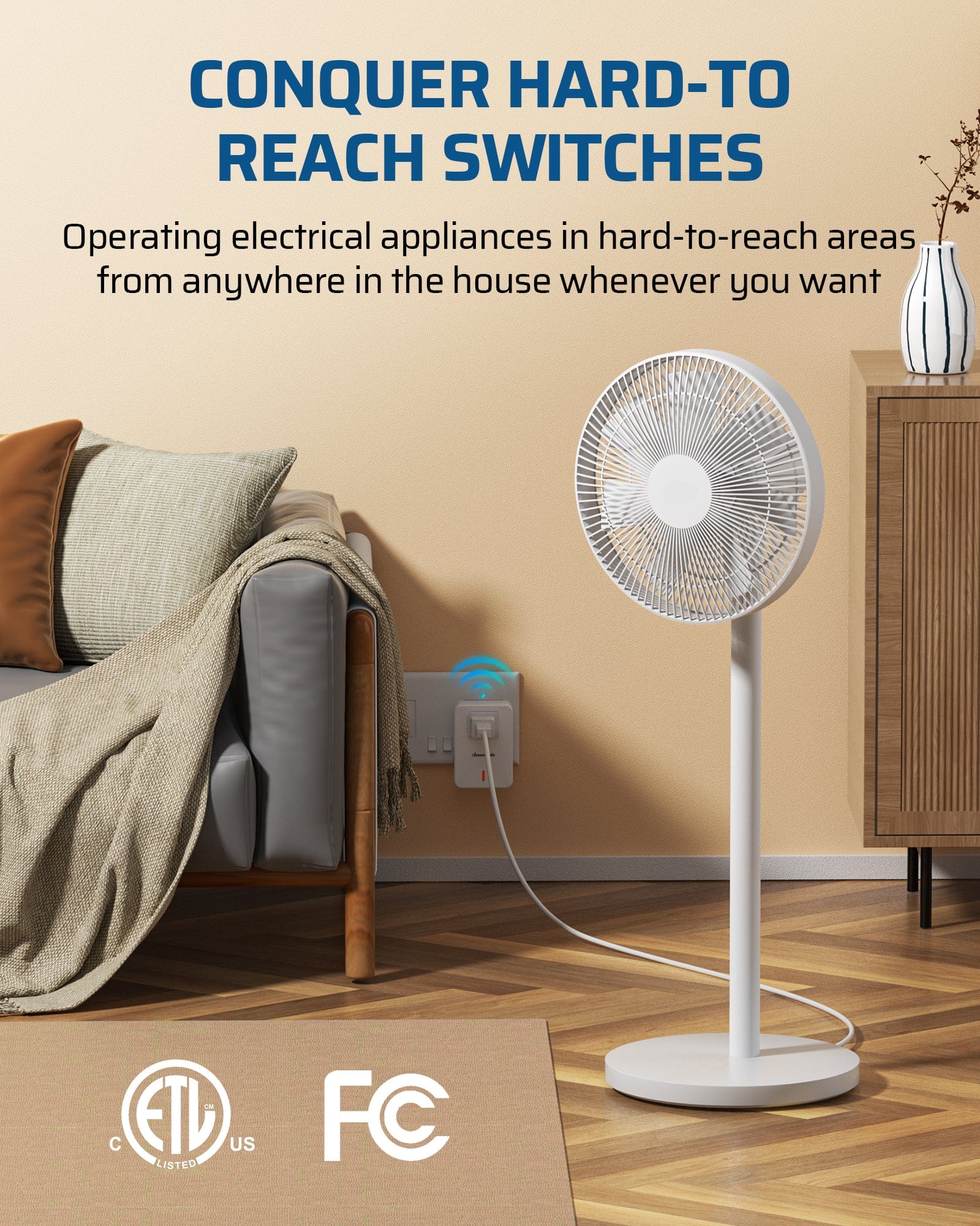 DEWENWILS Indoor Remote Control Outlet, Expandable Remote Light Switch ...