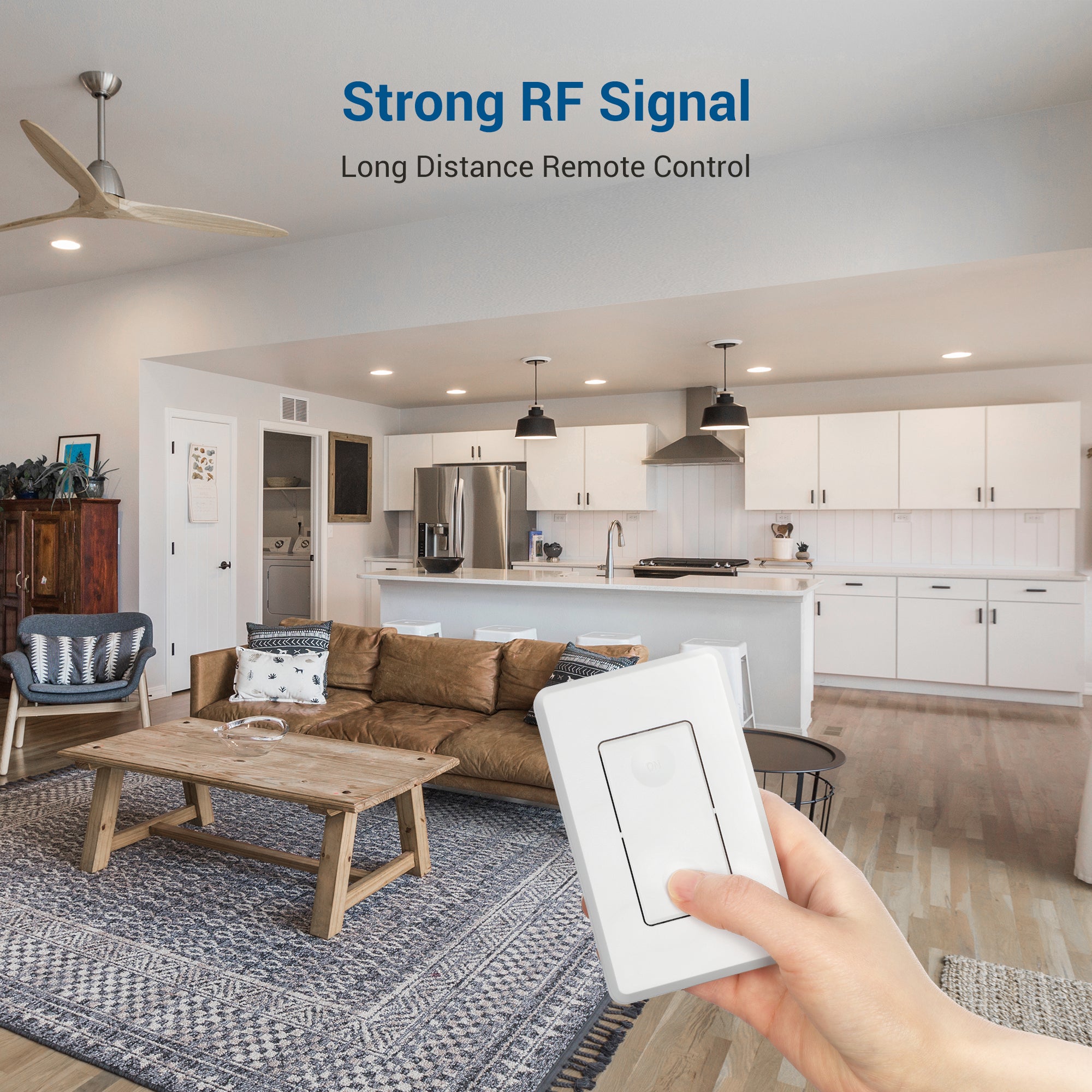 DEWENWILS Wireless Remote Control Light Switch and Receiver, 110v 120v ...